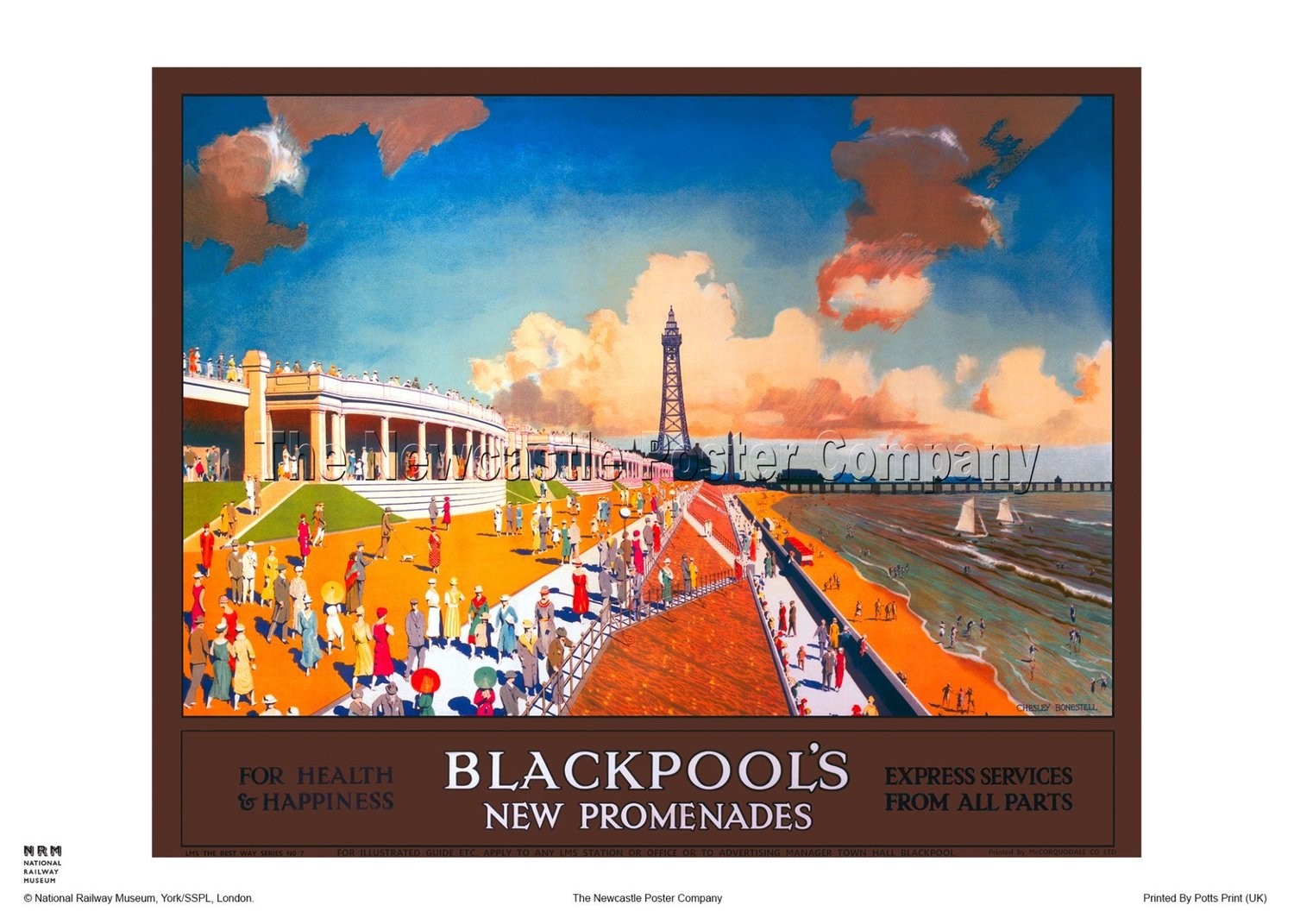 Blackpool Vintage Railway Travel Posters