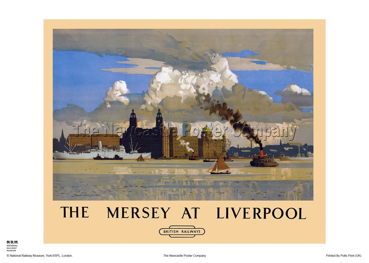 Liverpool Vintage Railway Travel Poster