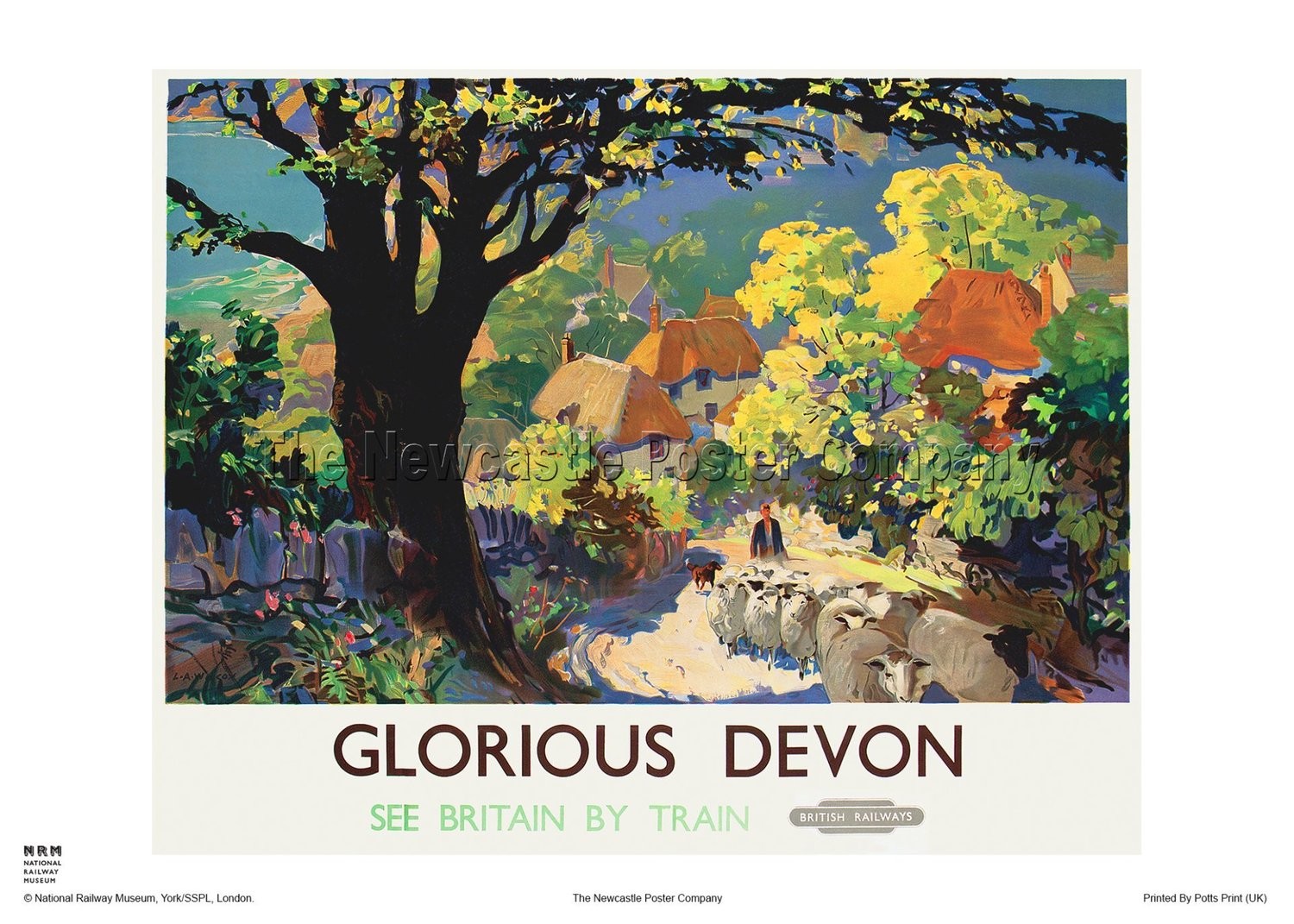 Devon Vintage Railway Travel Poster