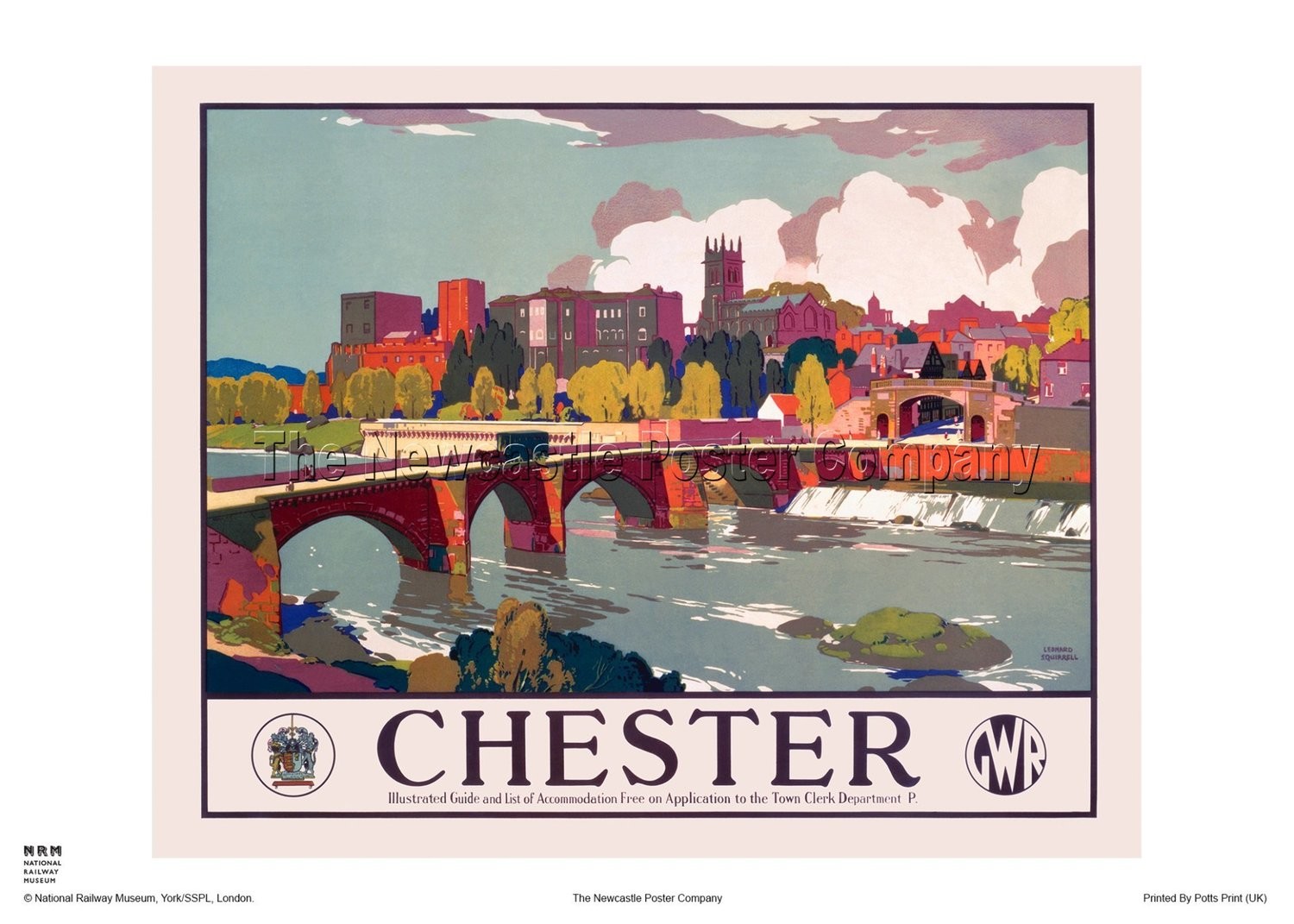 Chester Vintage Retro Railway Travel Poster