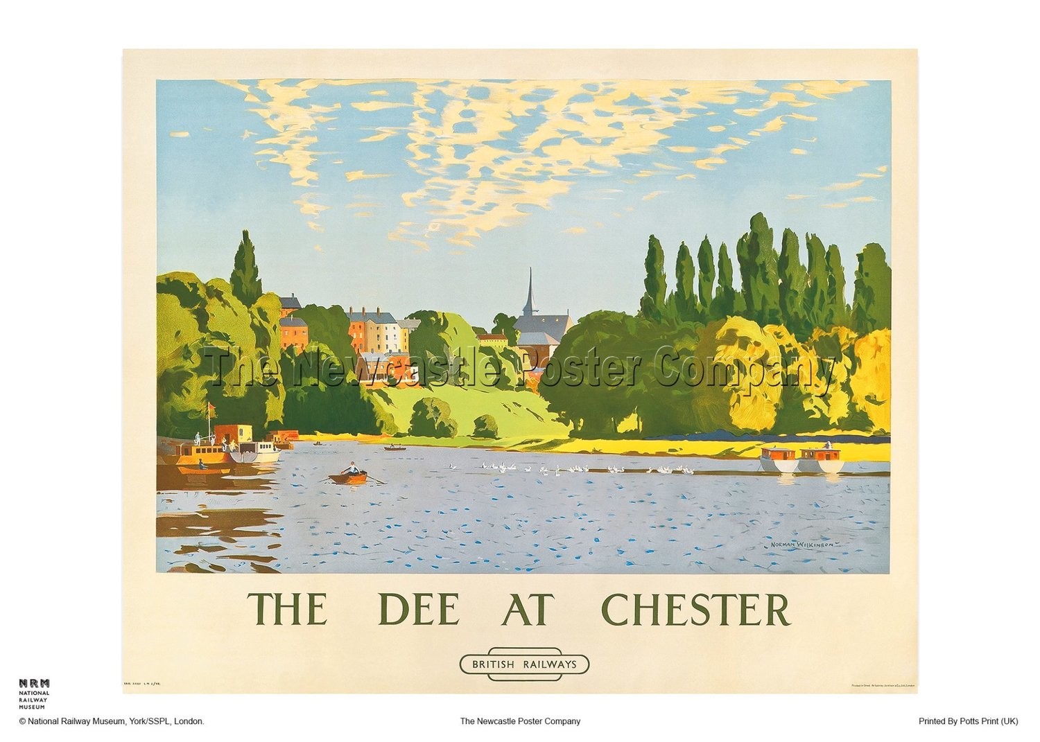 Chester Vintage Retro Railway Travel Poster