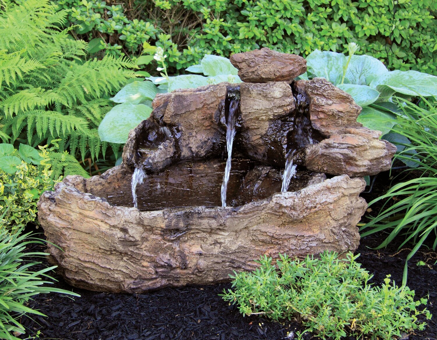 40" Log Fountain (Light Up)