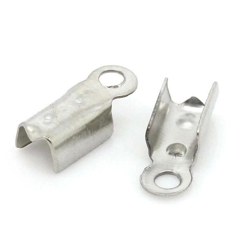 50 x Cord Ends / Crimp Ends, 9x4mm