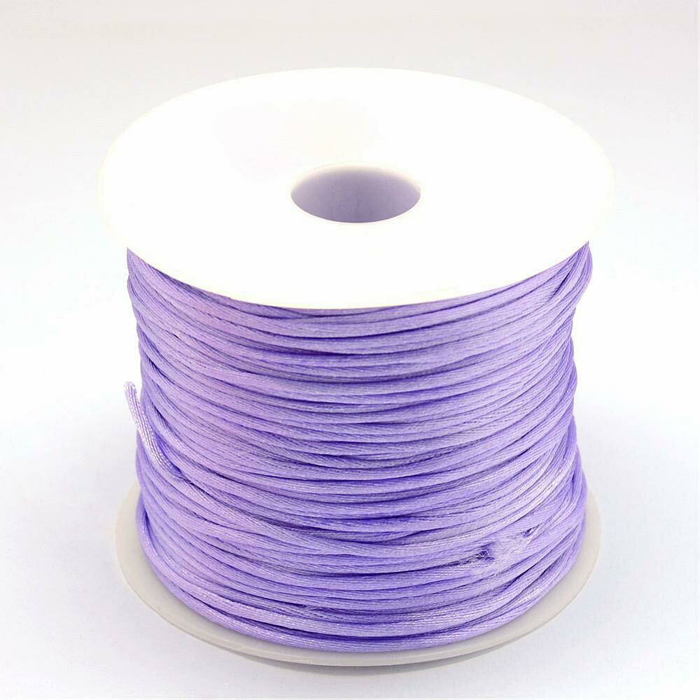 5m x Polyester Cord in Lilac, 1mm