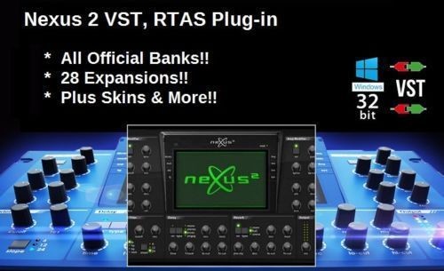 NEXUS 2 VST Plugin with Expansions & 64-bit Adapter Windows PC - E ...