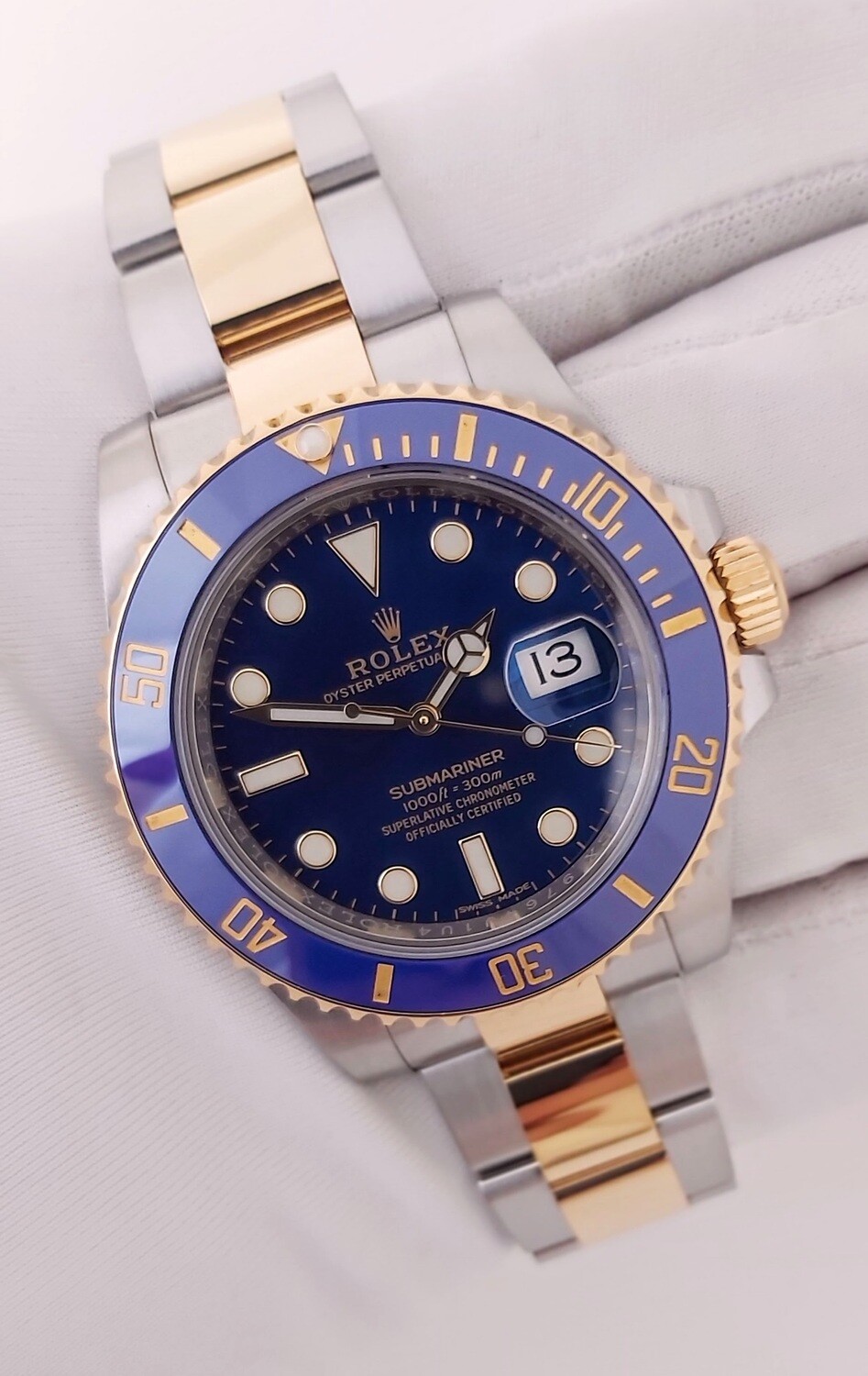 Rolex Submariner 116613LB Bluesy - 2019 - Full Set