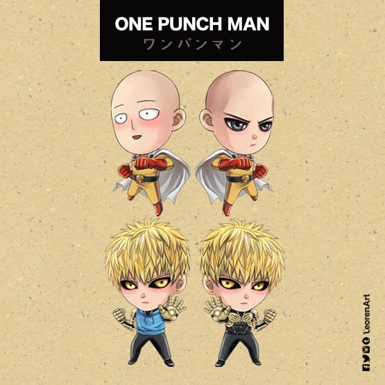 One Punch Man Keychain Charm