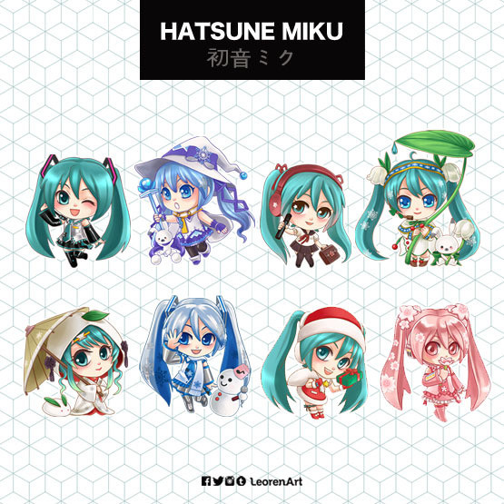 Vocaloid Hatsune Miku Keychain Charm