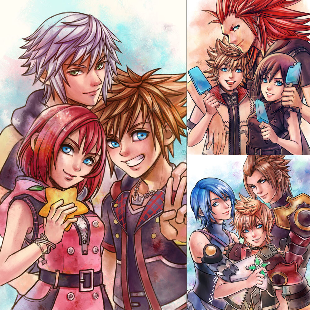 Kingdom Hearts Trio print