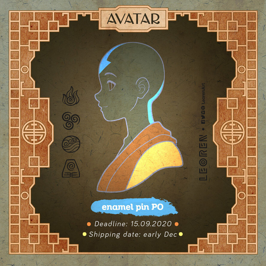 [PRE-ORDER] ATLA - Avatar the Last Airbender - Hard Enamel Pin