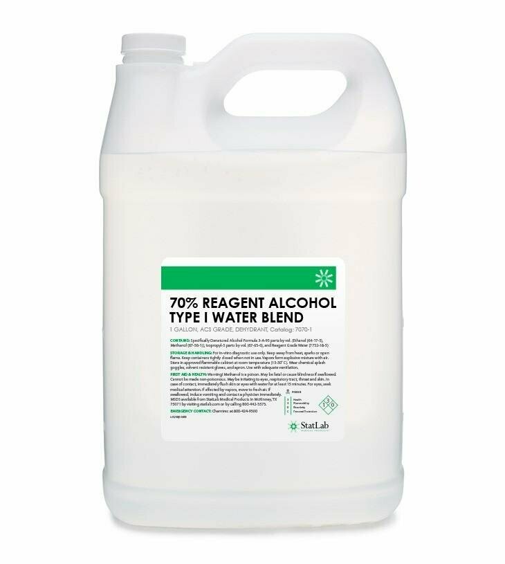 Reagent Alcohol 70% 1 Gallon