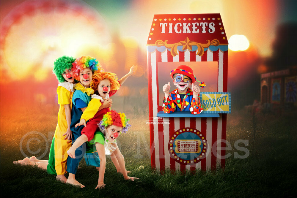 Circus Ticket Booth - Fairgrounds - Festival - Ticket Booth - Digital ...