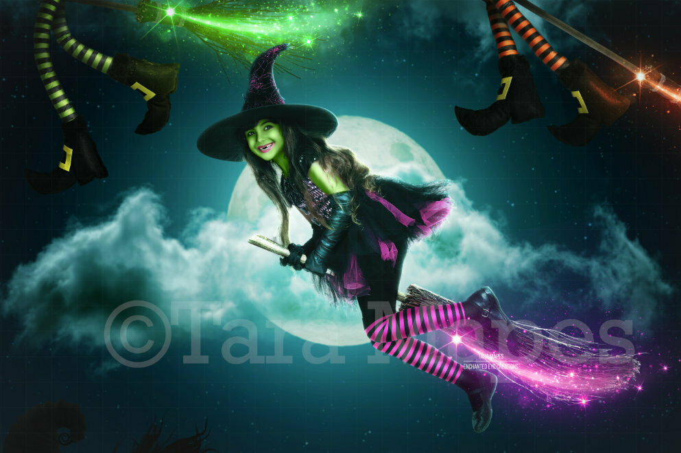 Halloween Witch Race - Witch Background - Fun Spooky - Kid Friendly ...
