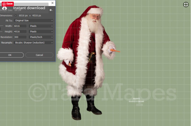 Santa Overlay PNG - Santa Overlay - Santa Clip Art - Santa Cut Out ...