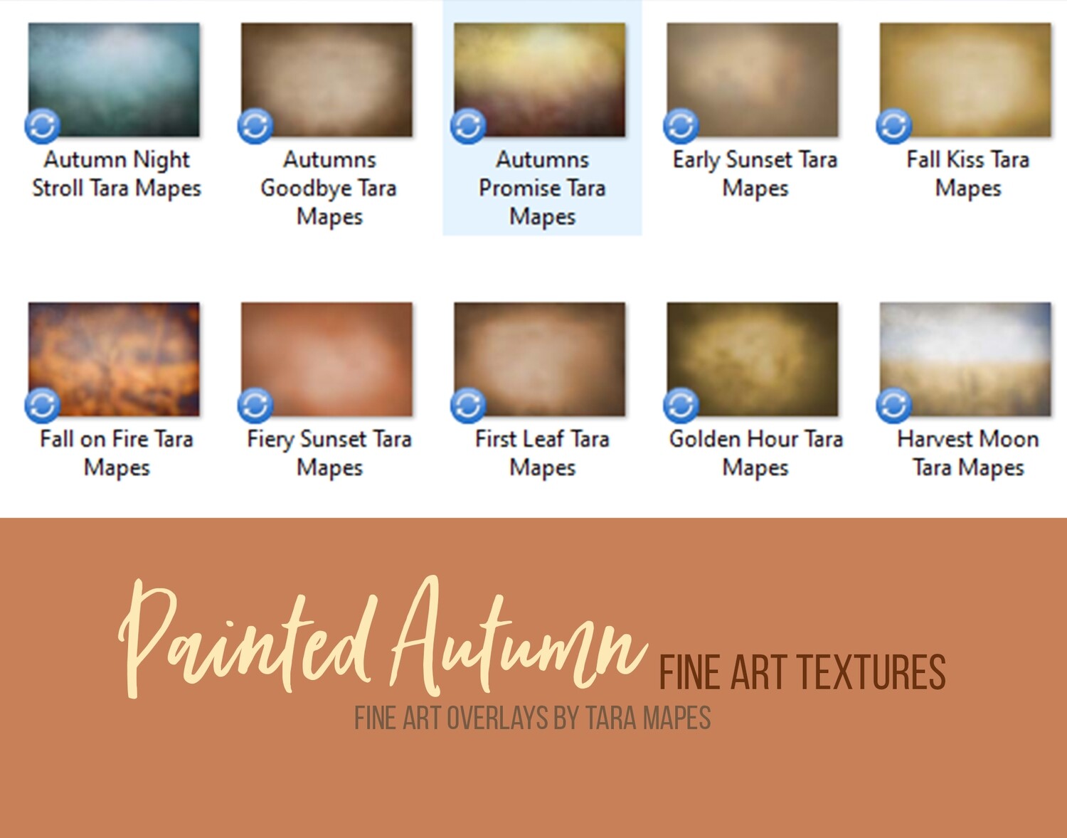 10 Painted Autumn Fine Art Textures - Rich Fall Color Overlays ...