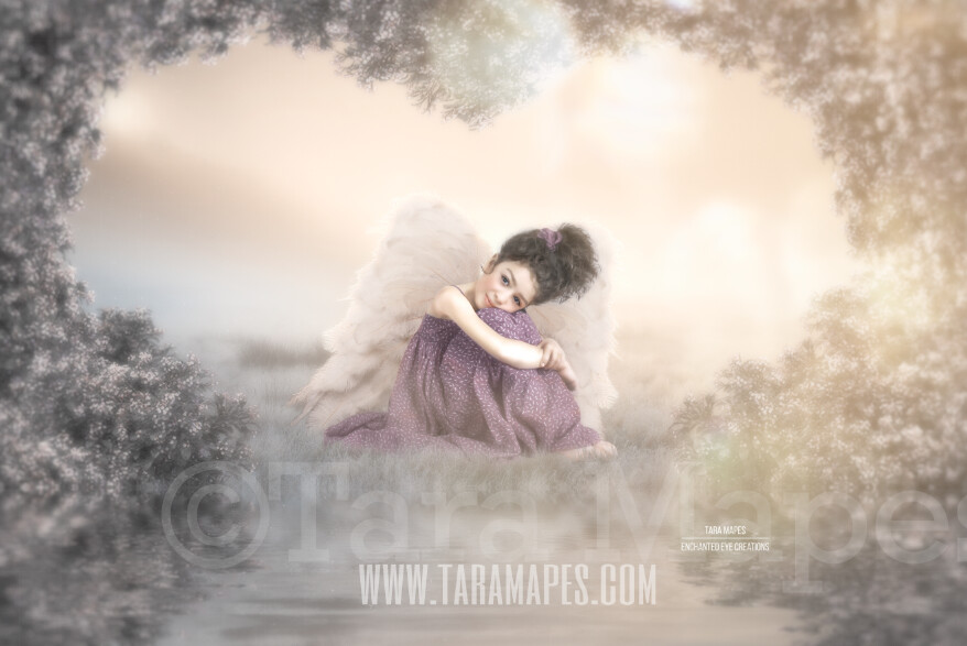 Field by Pond Lake - Magic Fairy Field by Pond - Magical Field Sunset ...