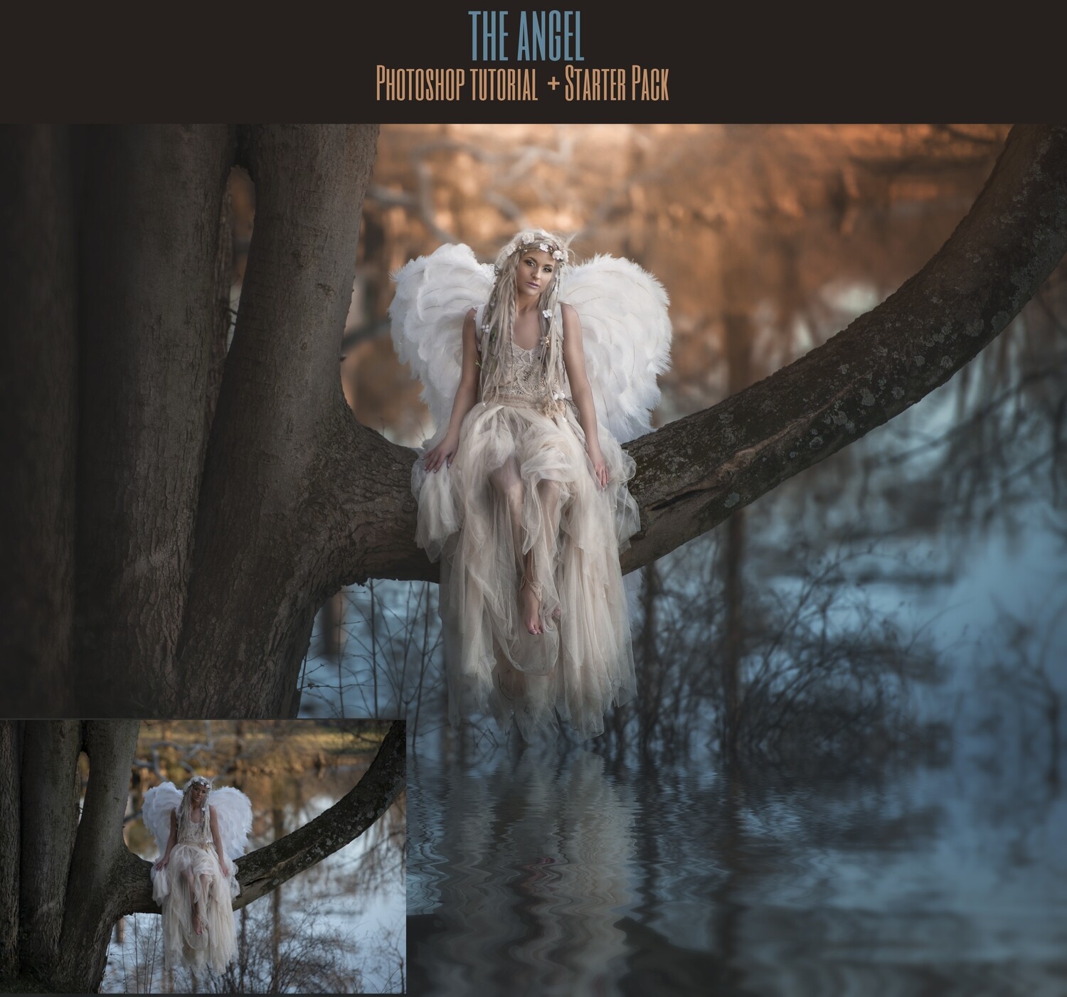 The Angel Painterly Editing Photoshop Tutorial with STARTER PACK- Fine ...