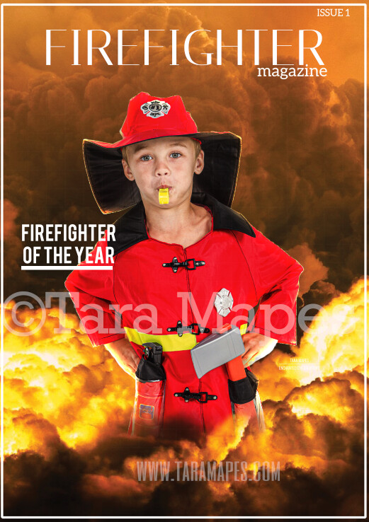 Firefighter Magazine Template Layered PSD - Firefighter Digital ...