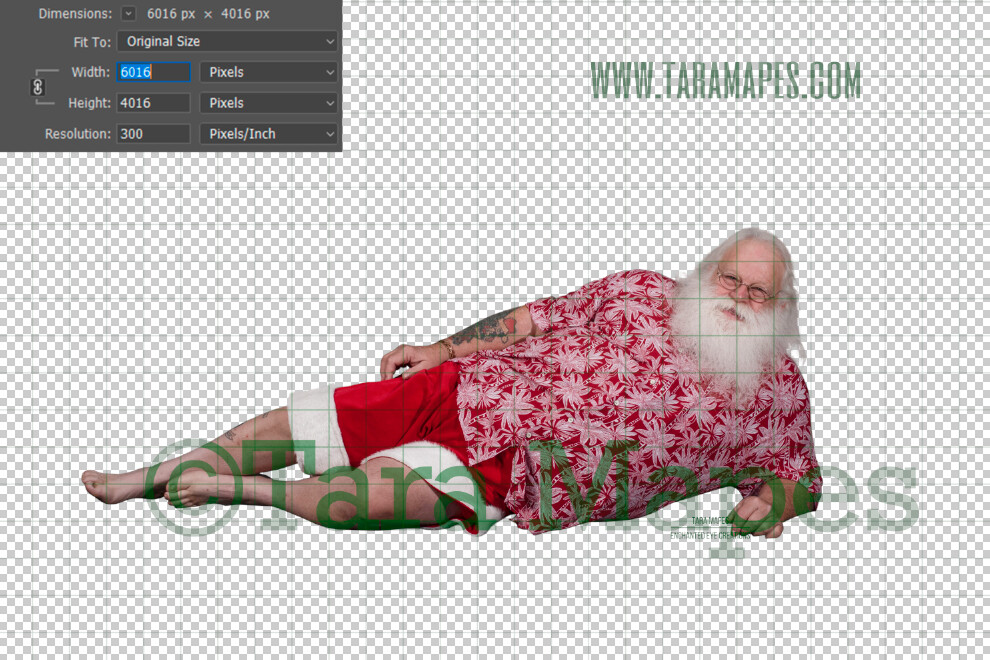 Beach Santa Overlay PNG - Santa Overlay - Santa Clip Art - Santa Cut ...