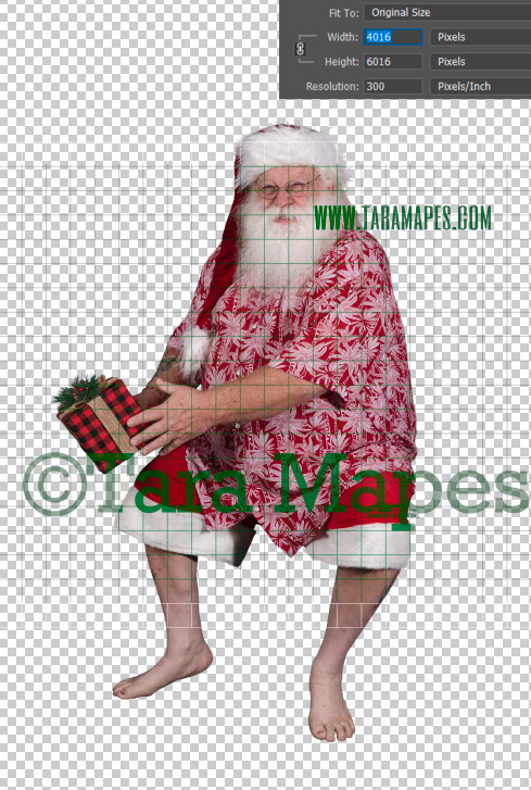 Beach Santa Overlay PNG - Santa Overlay - Santa Clip Art - Santa Cut ...