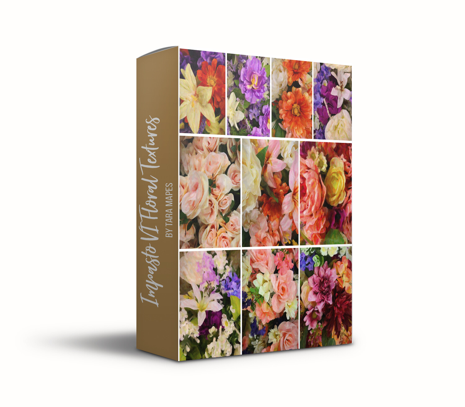 Impasto Set VI Floral Collection Fine Art Texture Overlays - 10 Digital ...