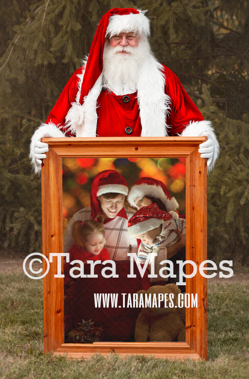 Santa Frame Digital Backdrop - Santa Holding Frame - Free Tutorial Link ...