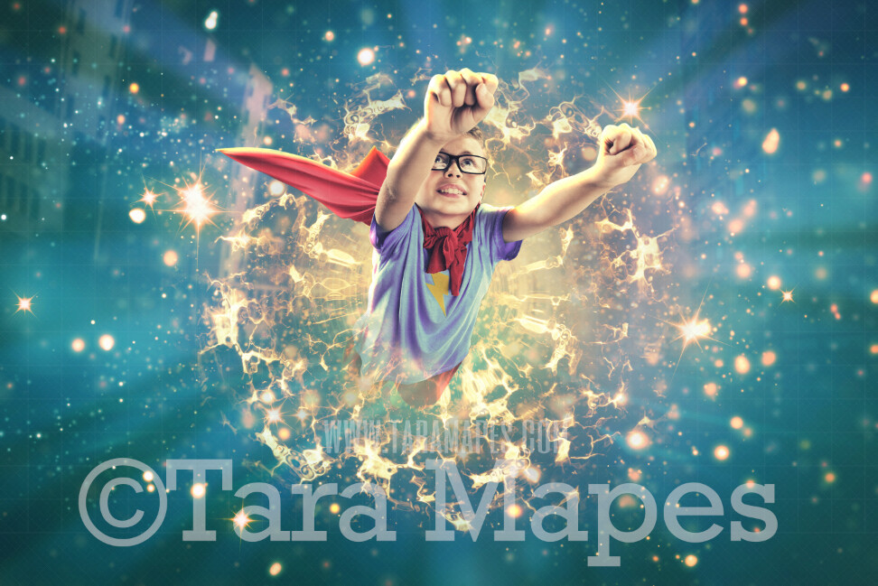 Superhero Explosion Digital Backdrop - Super Hero Explosion Scene for ...