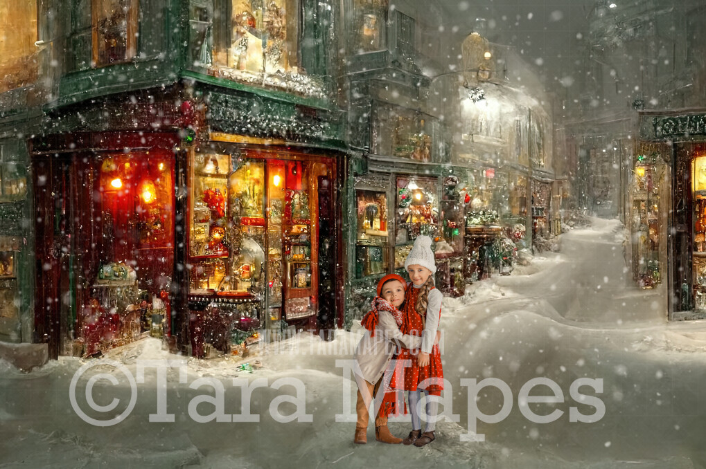 Christmas Shoppe in Christmas Town- Holiday Christmas Street ...