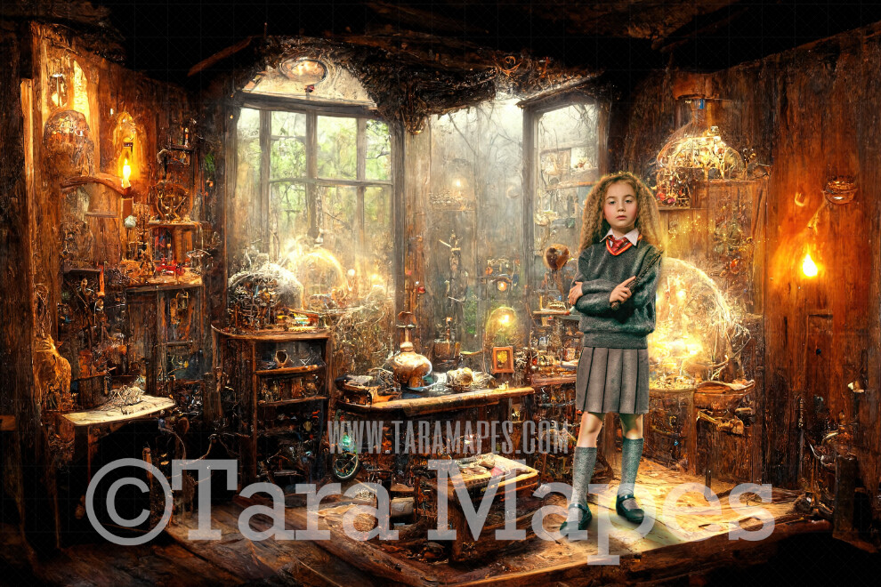 Wizard Shop Digital Backdrop - Magic Shop - Shop for Wands Potions and ...
