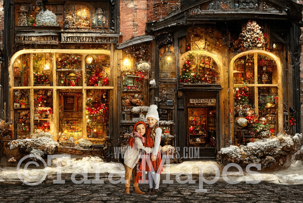 Christmas Shoppe in Christmas Town- Holiday Christmas Street ...