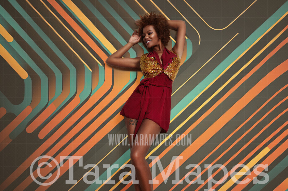 70s Digital Backdrop - Colorful Retro Seventies Digital Background JPG ...