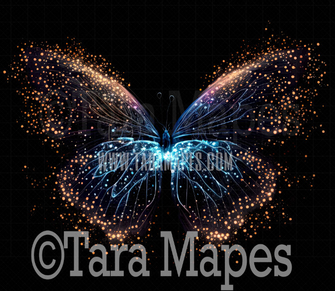 Fairy Wing Overlay - Butterfly Fairy Wing Overlay - Glowing Rainbow ...