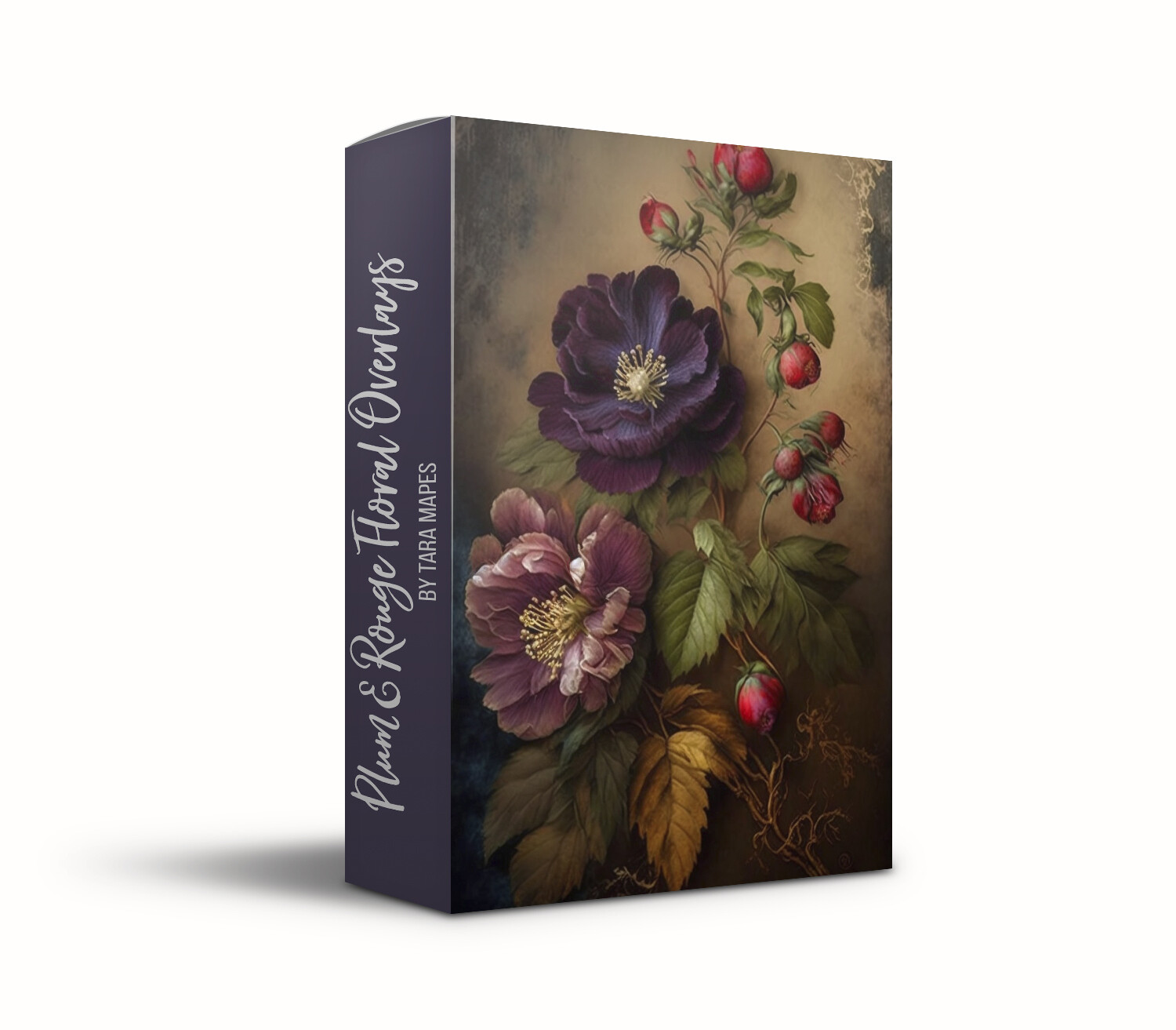 Floral Collection Fine Art Texture Overlays -Digital Painted Floral ...