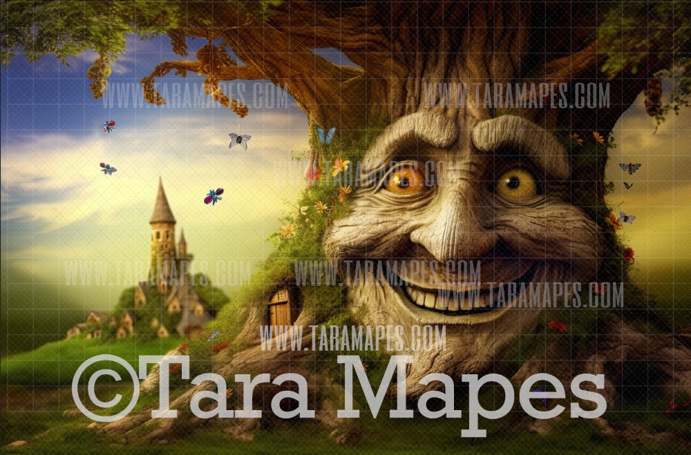 Enchanted Tree with Face - Tree Face in Enchanted Forest - Talking Tree ...
