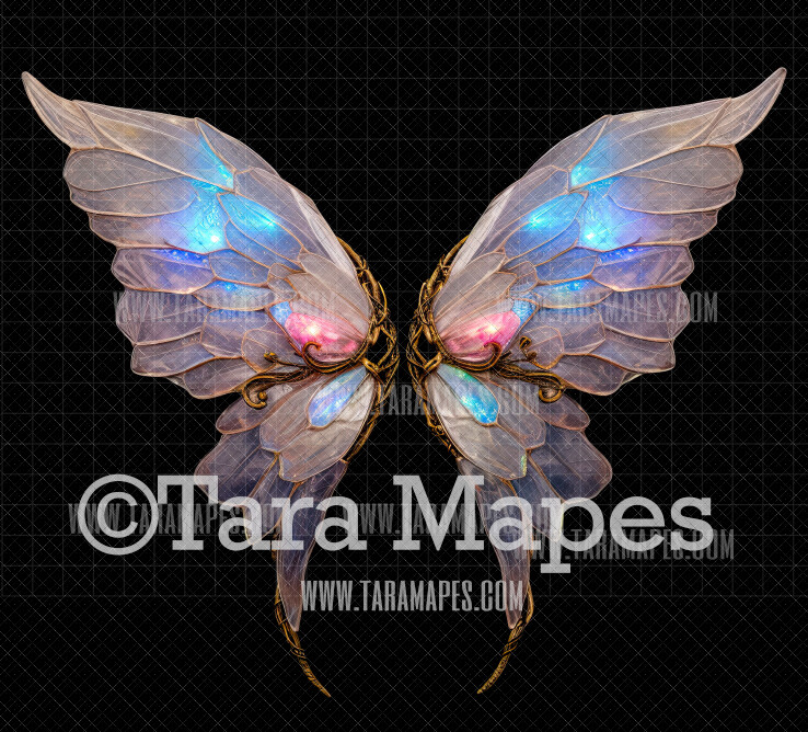 Fairy Wing Overlay - Fairy Wing Overlay - Crystal Digital Wings - Glitter Sparkles Fairy Wing ...