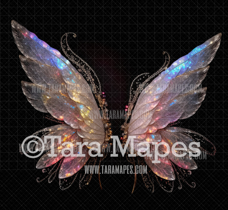 Fairy Wing Overlay - Fairy Wing Overlay - Crystal Digital Wings ...