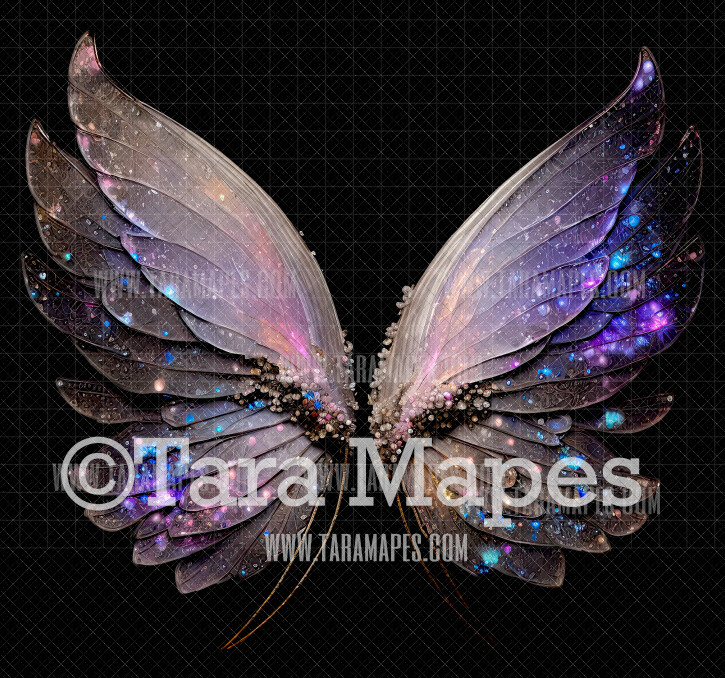 Fairy Wing Overlay - Fairy Wing Overlay - Crystal Digital Wings ...