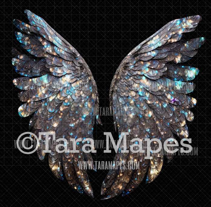 Fairy Wing Overlay - Fairy Wing Overlay - Crystal Digital Wings - Glitter Sparkles Fairy Wing ...
