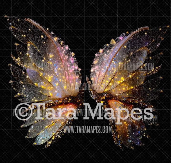 Fairy Wing Overlay - Fairy Wing Overlay - Crystal Digital Wings ...