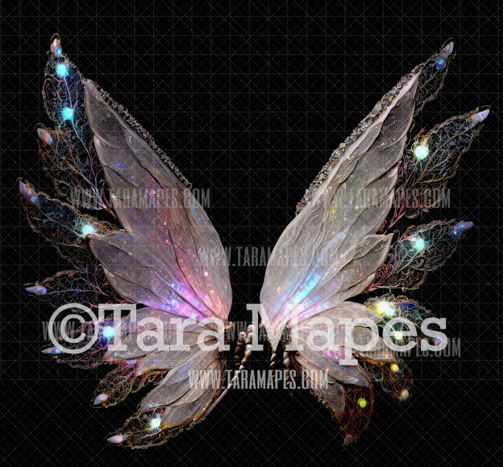 Fairy Wing Overlay - Fairy Wing Overlay - Crystal Digital Wings - Glitter Sparkles Fairy Wing ...