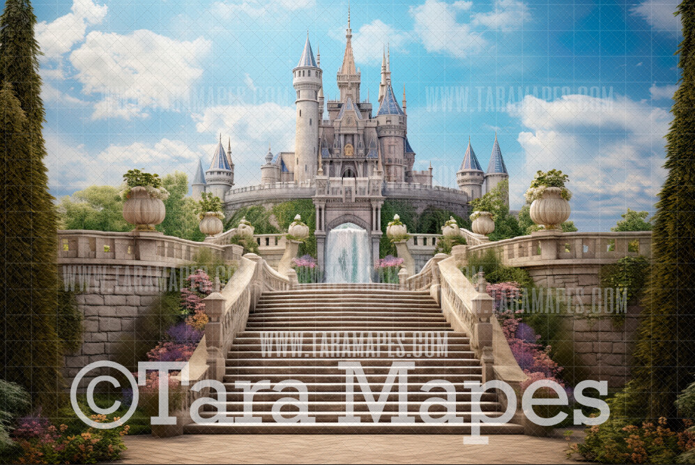 Cinderella Stairs Digital Background - Castle Staircase Digital ...