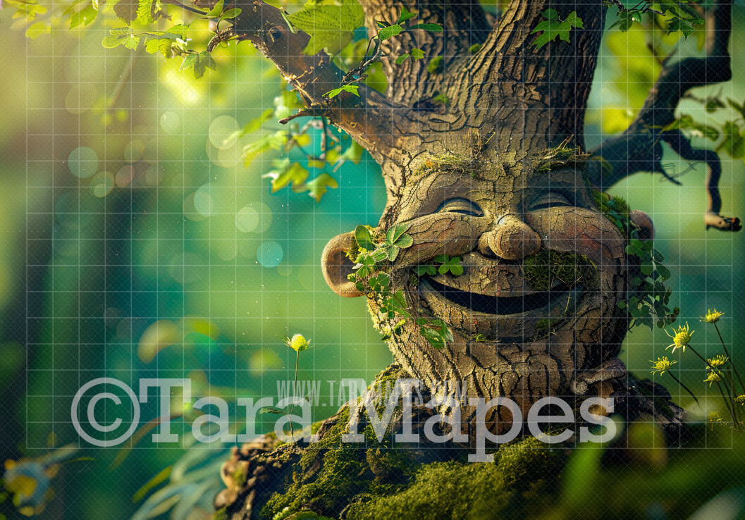 Enchanted Tree with Face - Tree Face in Enchanted Forest - Talking Tree ...