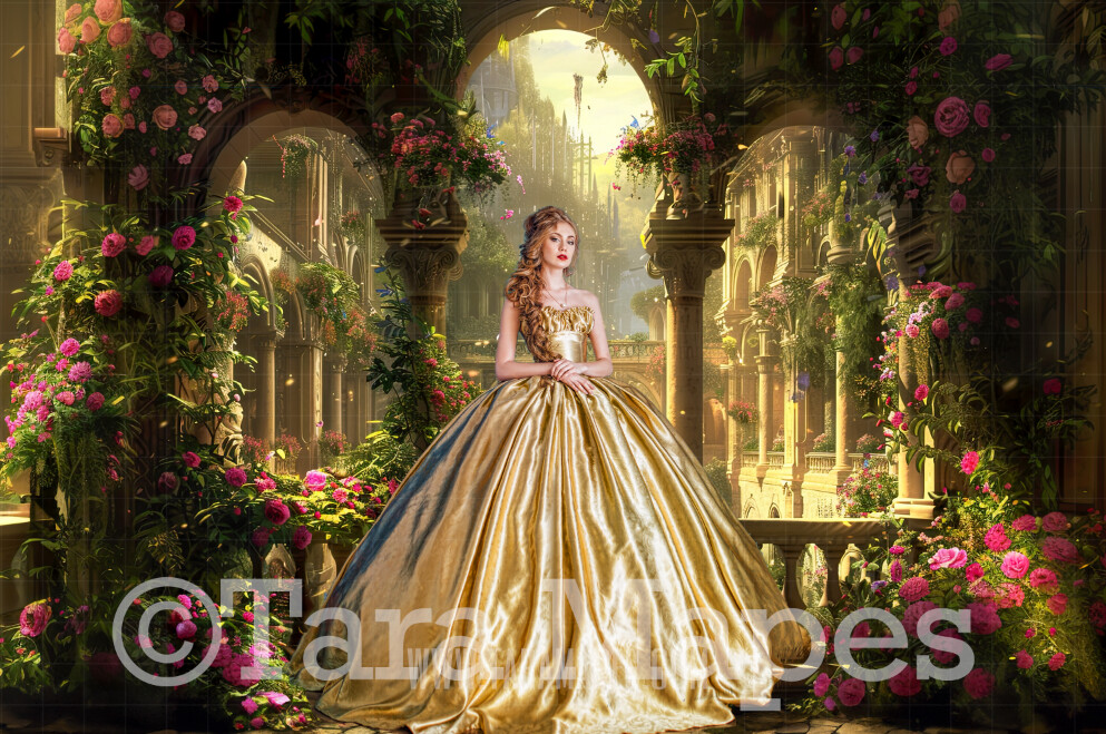 Princess Castle Staircase - Round Castle Stairs with Castle in ...