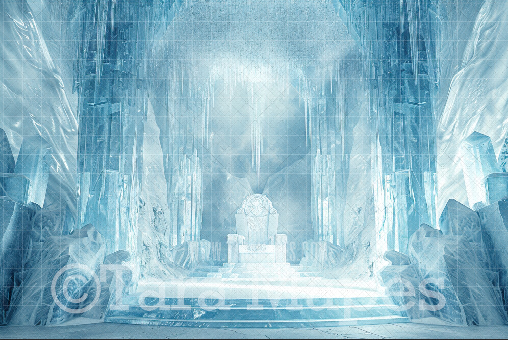 Ice Castle Digital Backdrop - Frozen Castle Entrance - Ice House ...