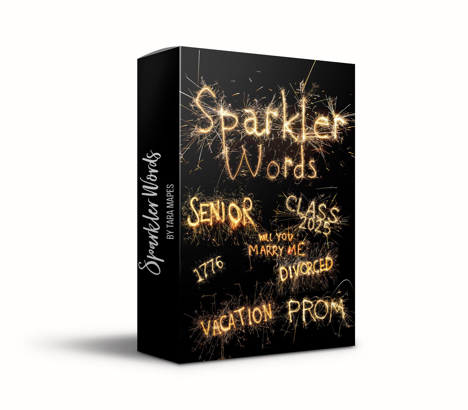 Sparkler Word Overlays -- 48 Overlays