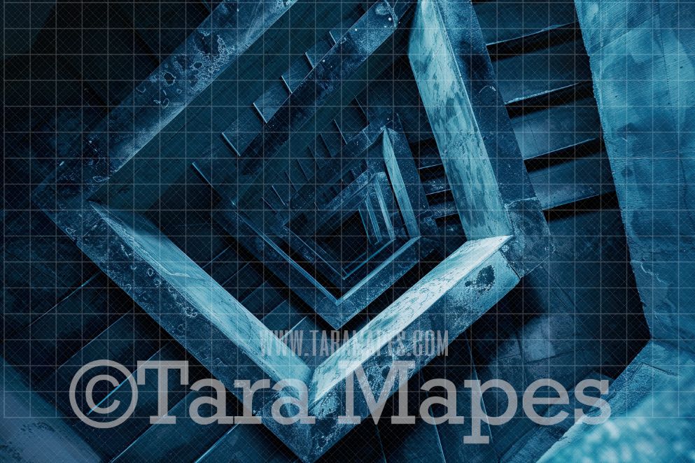 Labyrinth Stairs Digital Backdrop - Surreal Stairs - Maze Stairs ...