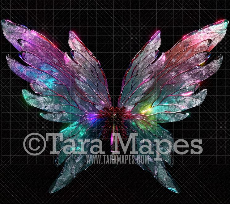 Fairy Wing Overlay - Fairy Wing Overlay - Crystal Digital Wings - Glitter Sparkles Fairy Wing ...