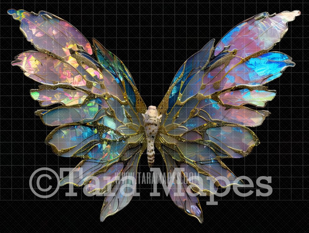 Fairy Wing Overlay - Fairy Wing Overlay - Crystal Digital Wings ...