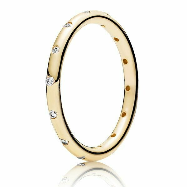 Authentic PANDORA Simple Sparkling Band Ring 14k