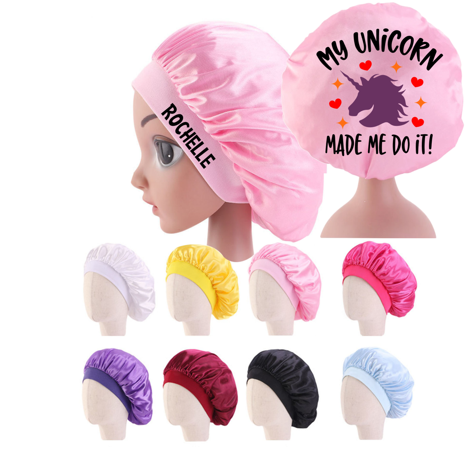 Personalized Cozy Bonnets For Girls